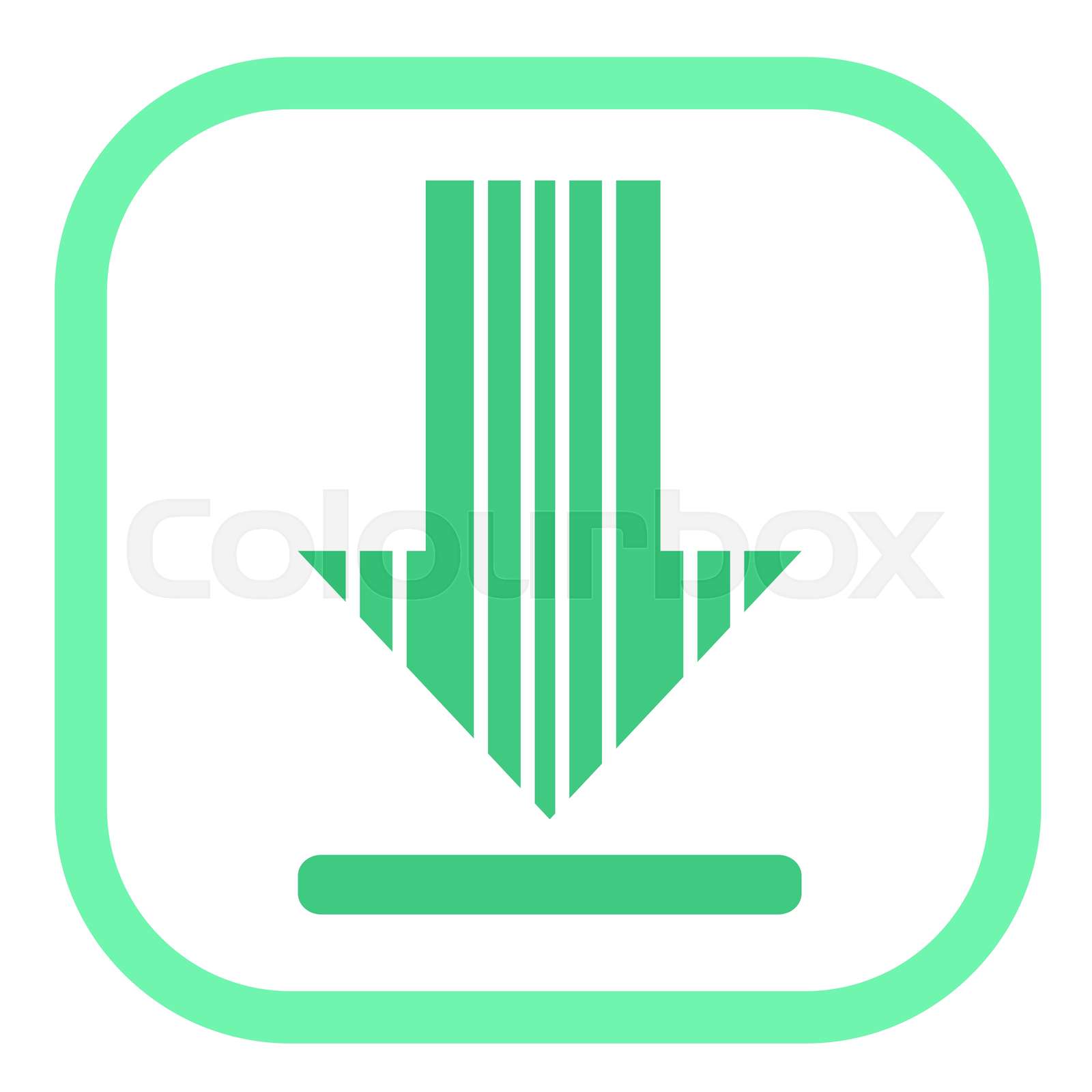 Download icon sign symbol design | Stock vector | Colourbox