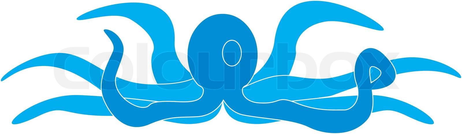 Blue Octopus | Stock vector | Colourbox
