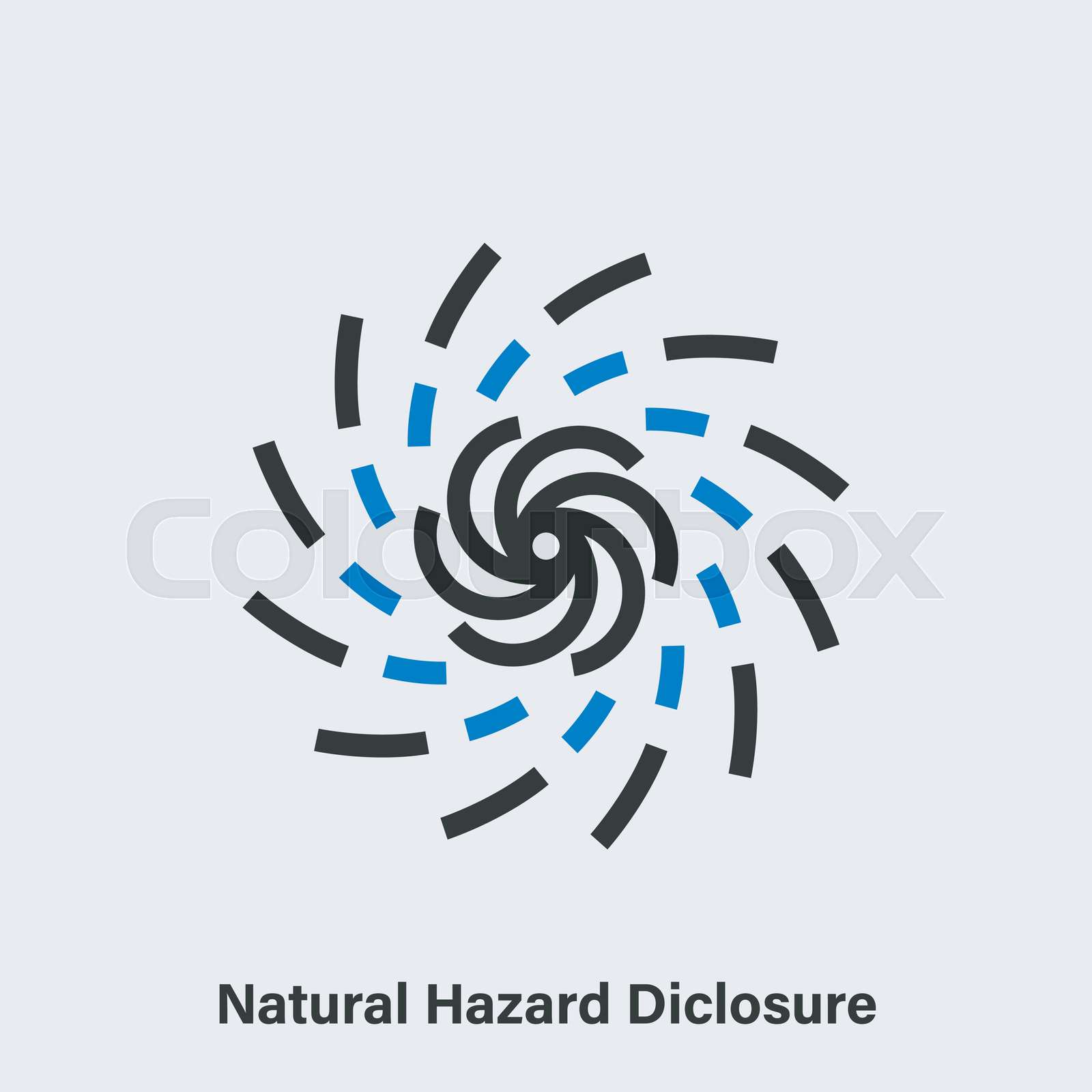 Natural hazard disclosure linear vector icon. Isolated outline symbol ...