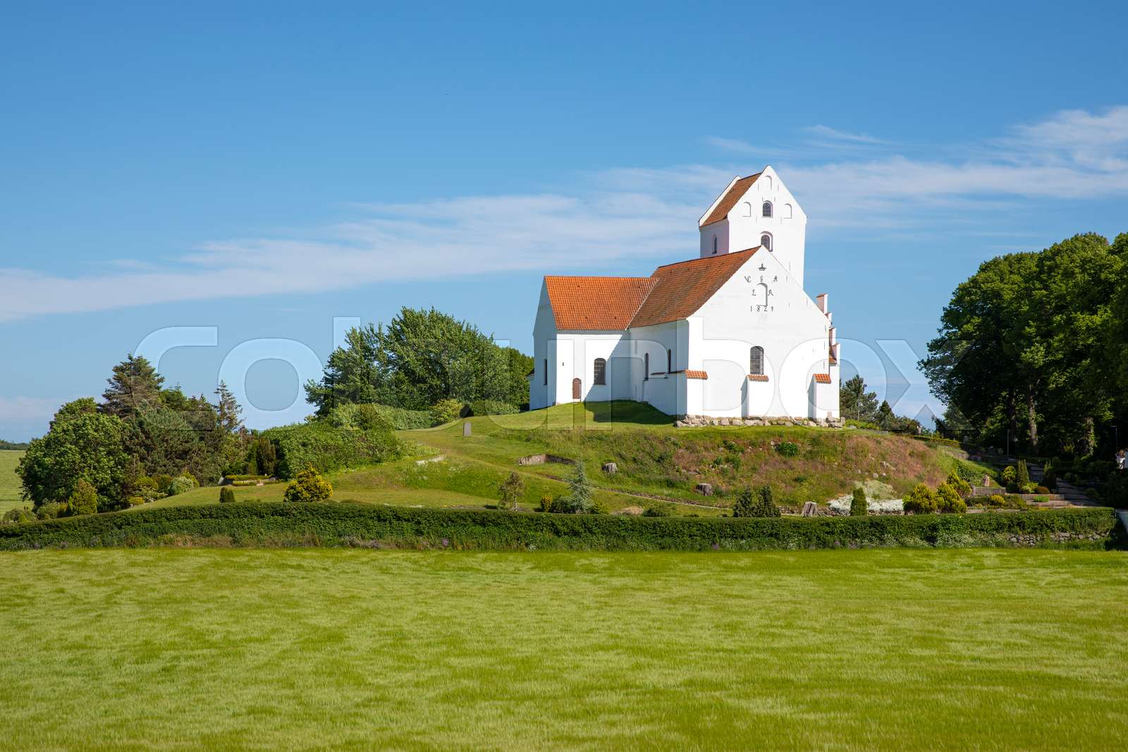 Church at Humble, Langeland island, Denmark | Stock image | Colourbox