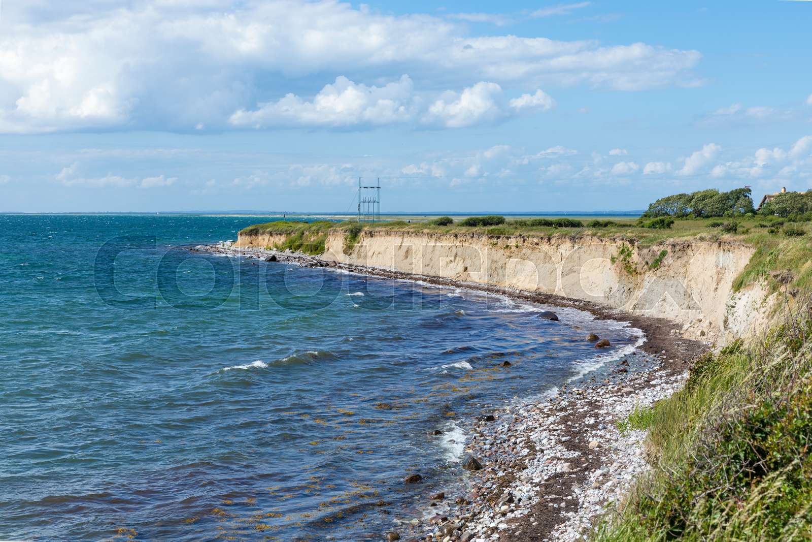 Cliffs at Ristinge Klint, Langeland, Denmark | Stock image | Colourbox
