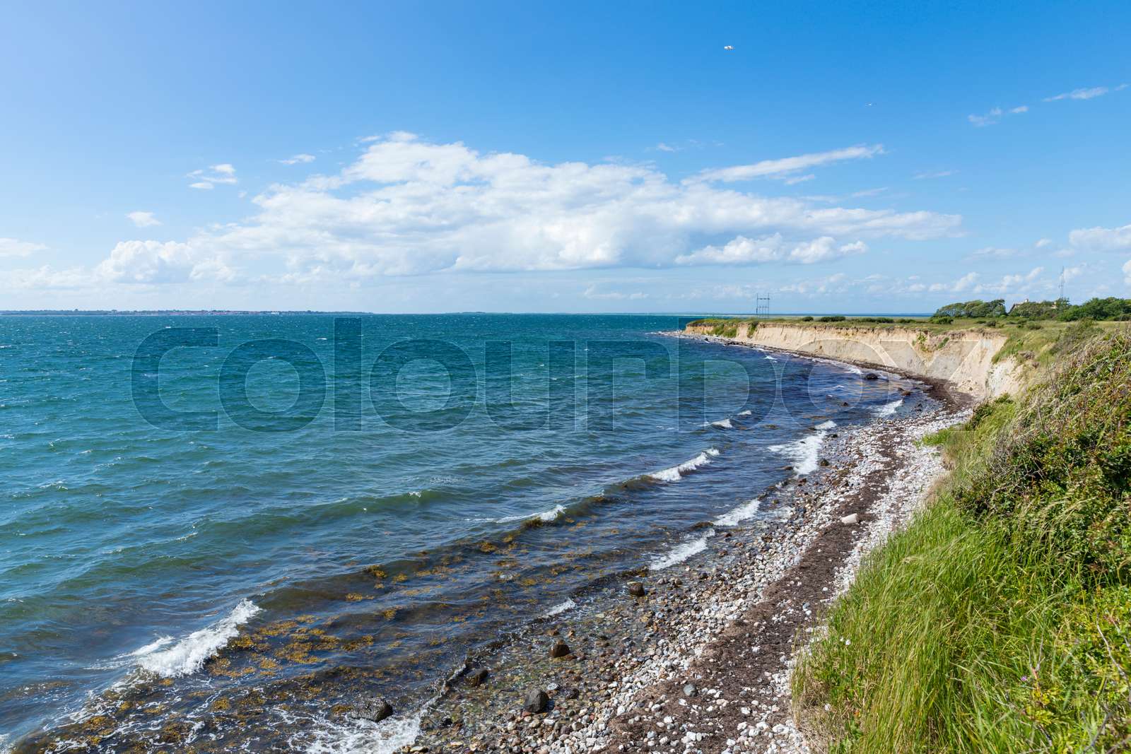 Cliffs at Ristinge Klint, Langeland, Denmark | Stock image | Colourbox