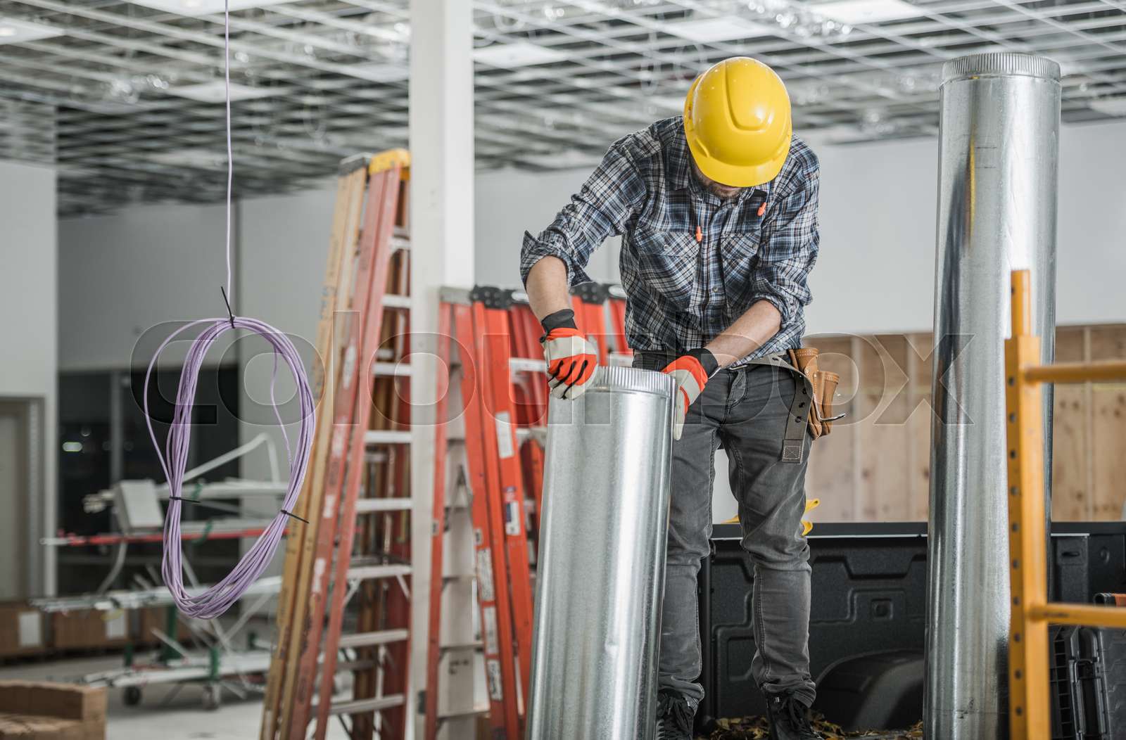 HVAC System Installation | Stock image | Colourbox