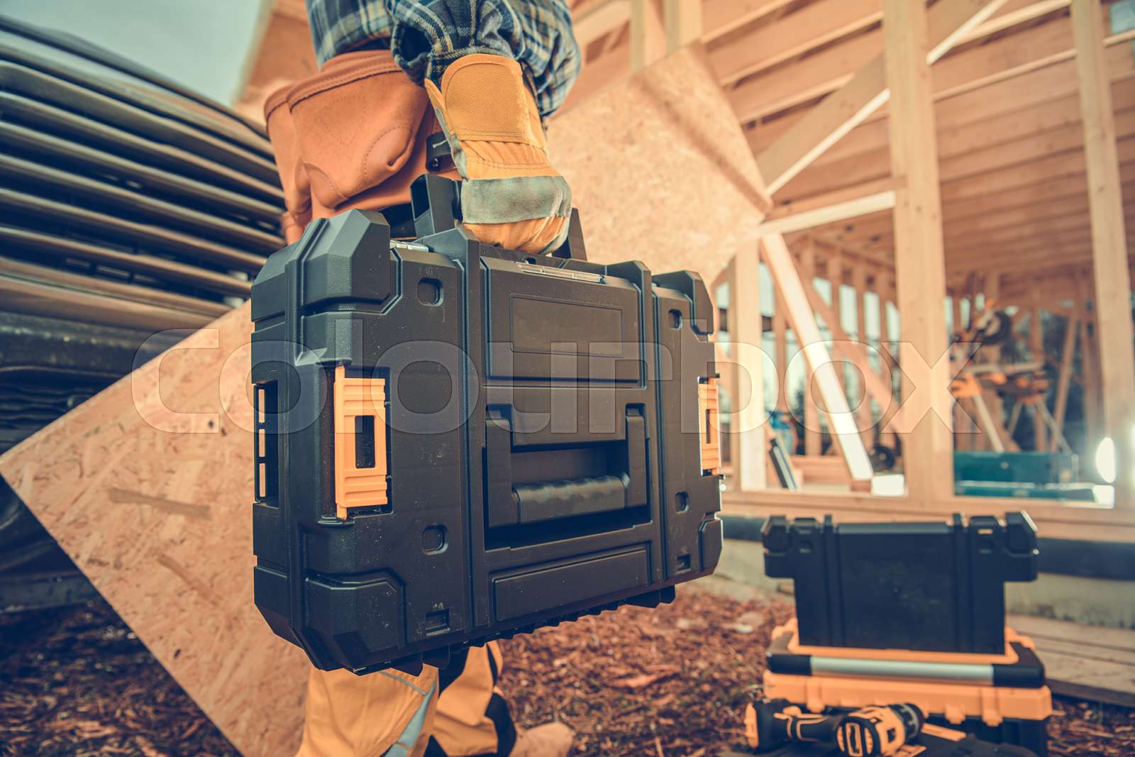 Construction Toolbox Closeup | Stock image | Colourbox
