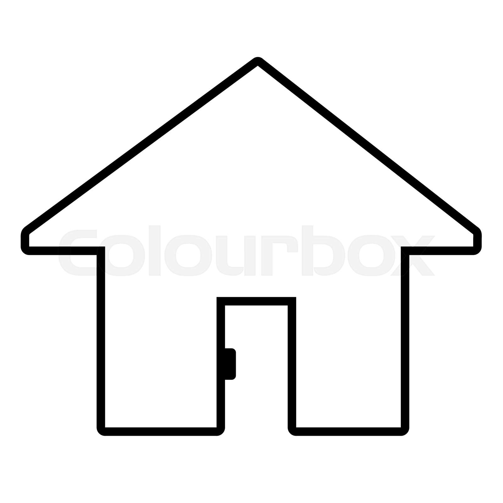 House and Home icon symbol sign | Stock vector | Colourbox