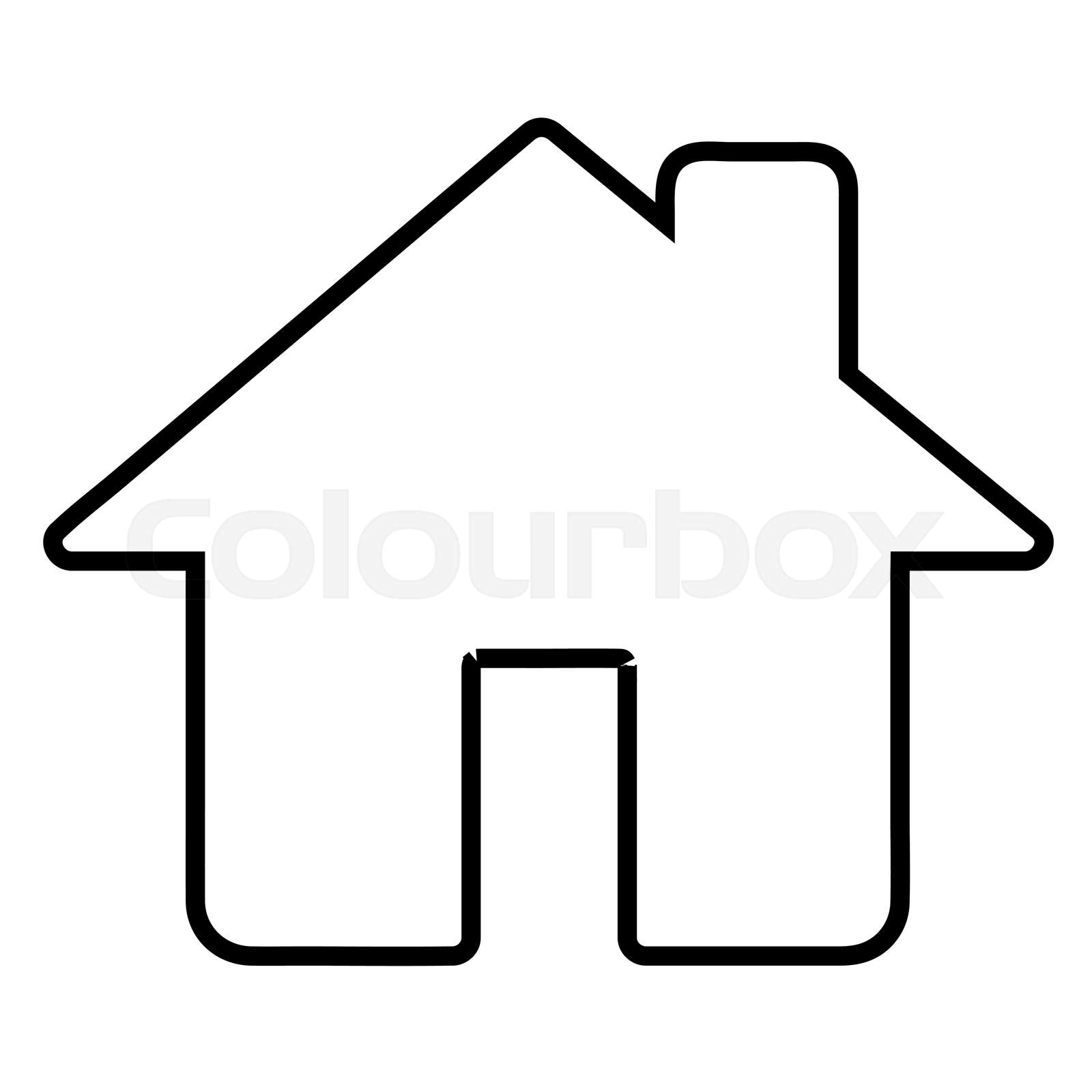 House and Home icon symbol sign | Stock vector | Colourbox