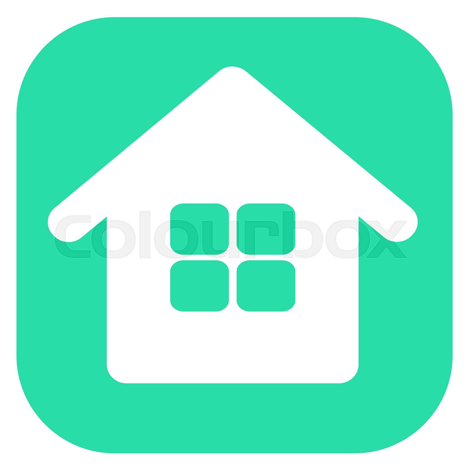 House and Home icon symbol sign | Stock vector | Colourbox