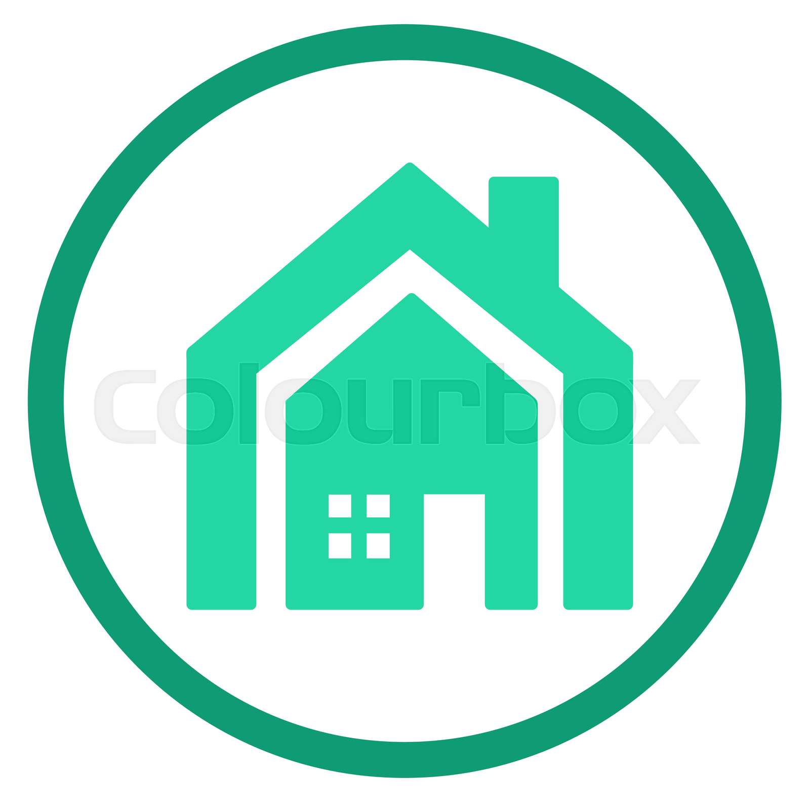 House and Home icon symbol sign | Stock vector | Colourbox