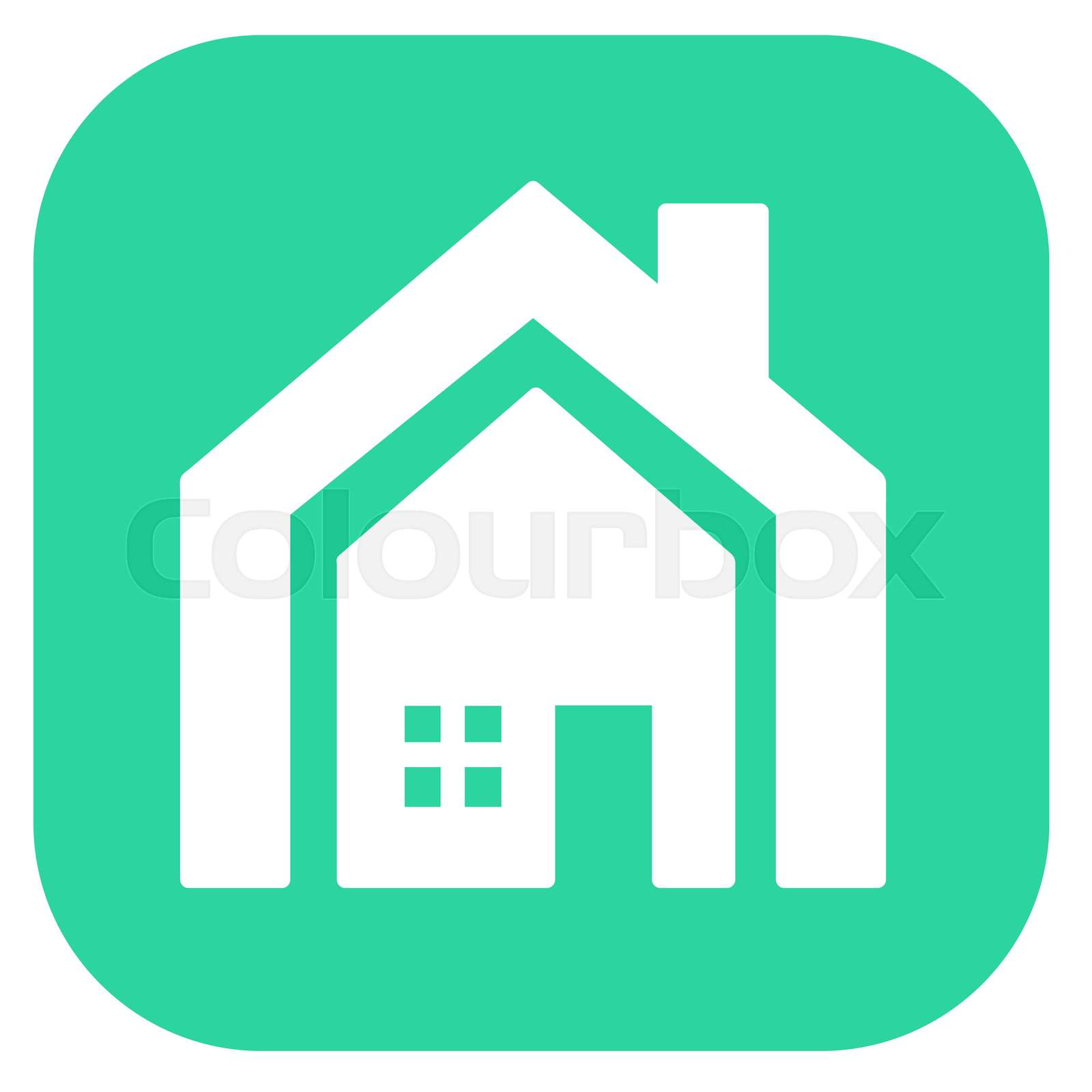 House and Home icon symbol sign | Stock vector | Colourbox