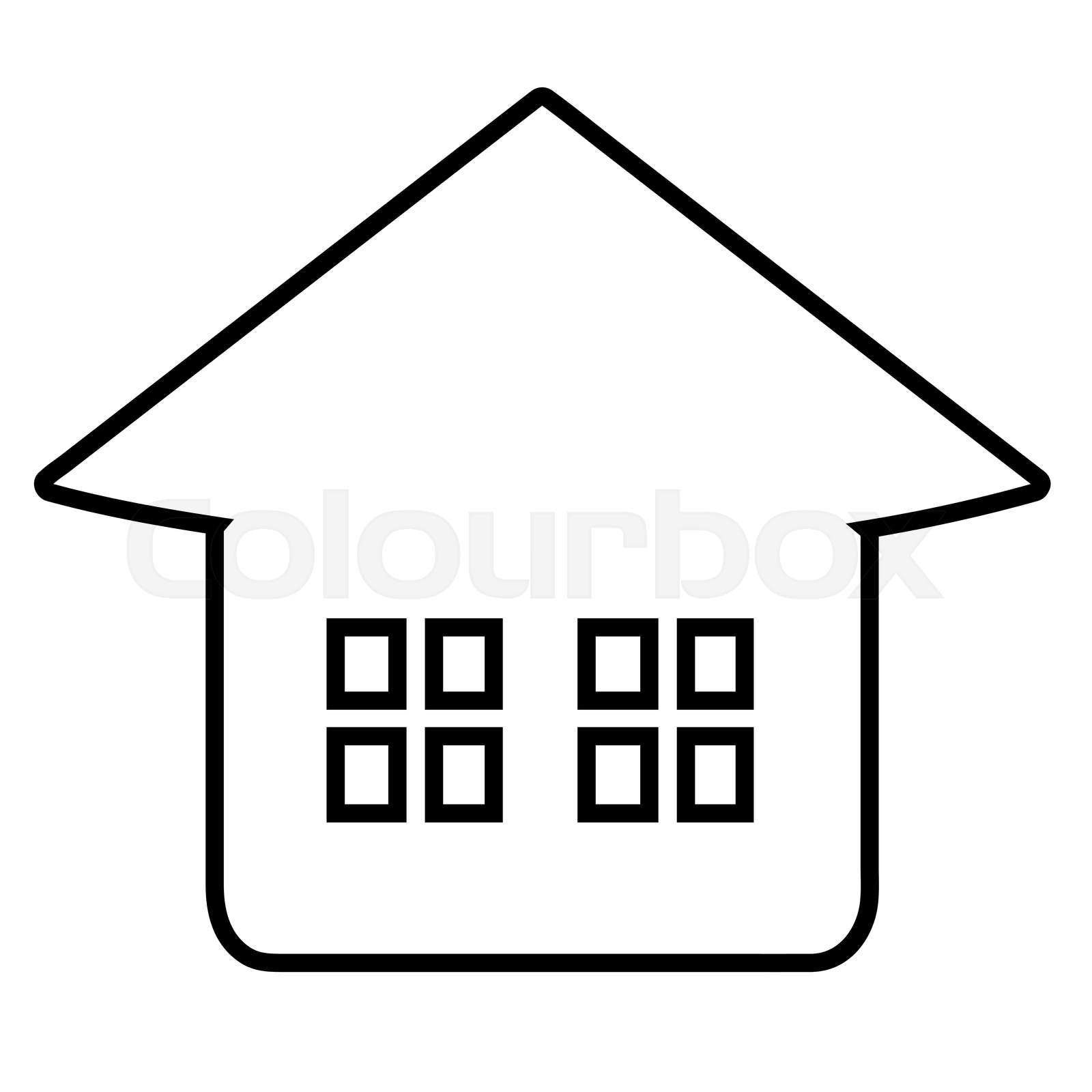 House and Home icon symbol sign | Stock vector | Colourbox