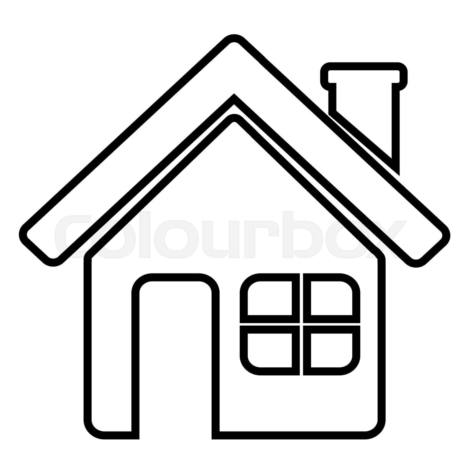 House and Home icon symbol sign | Stock vector | Colourbox