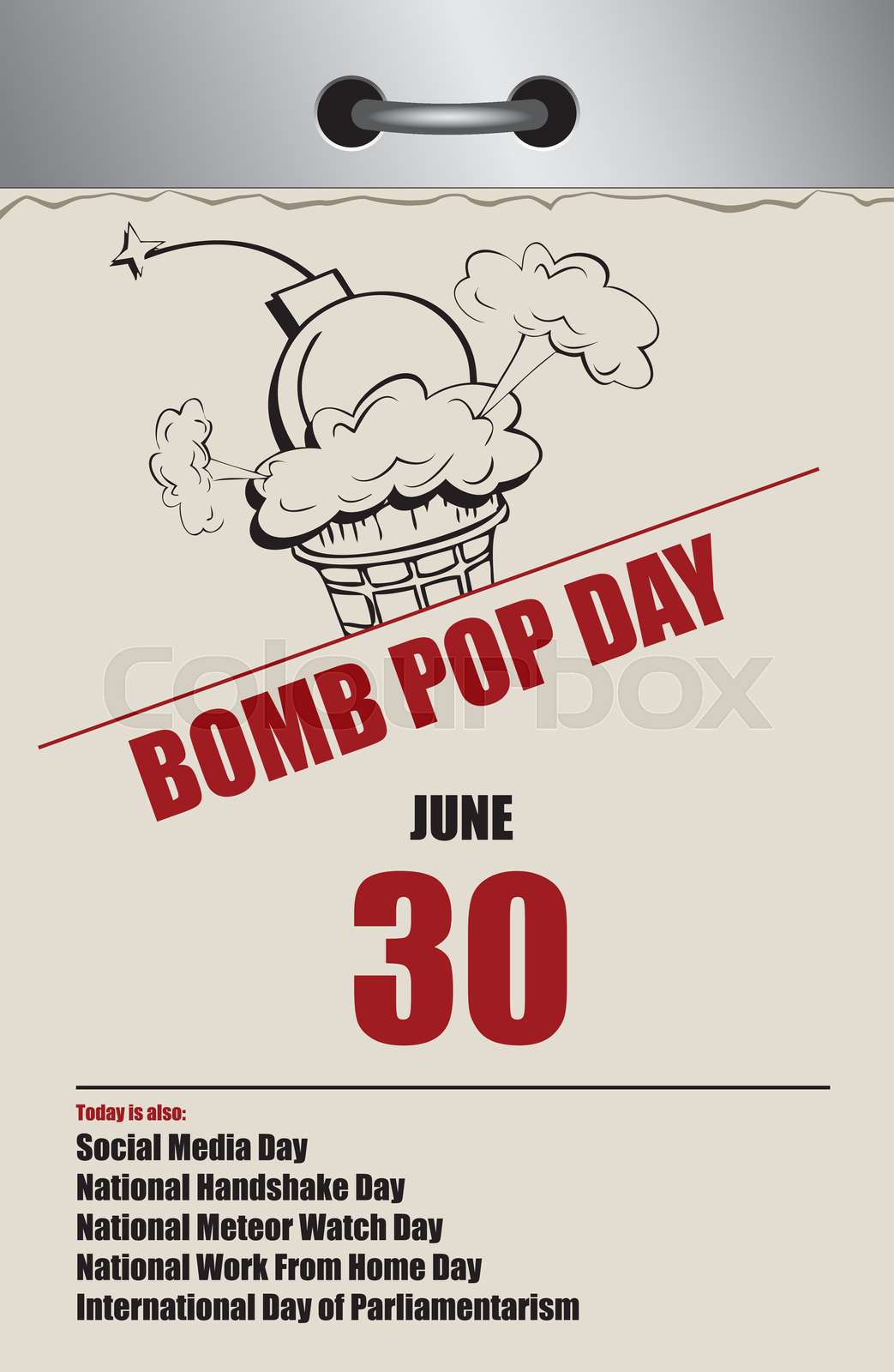 Bomb Pop Day | Stock vector | Colourbox