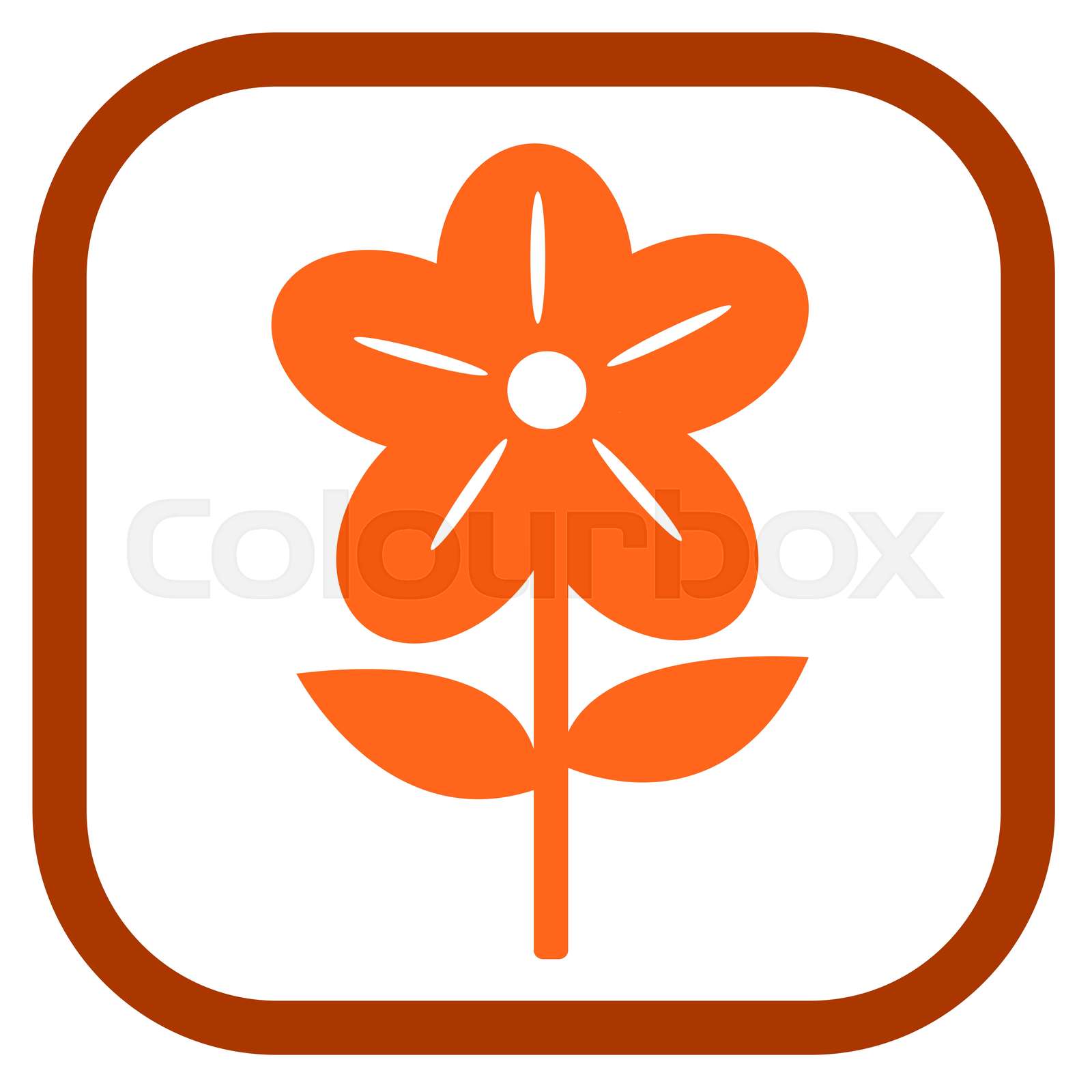 Flower icon flora sign symbol design | Stock vector | Colourbox