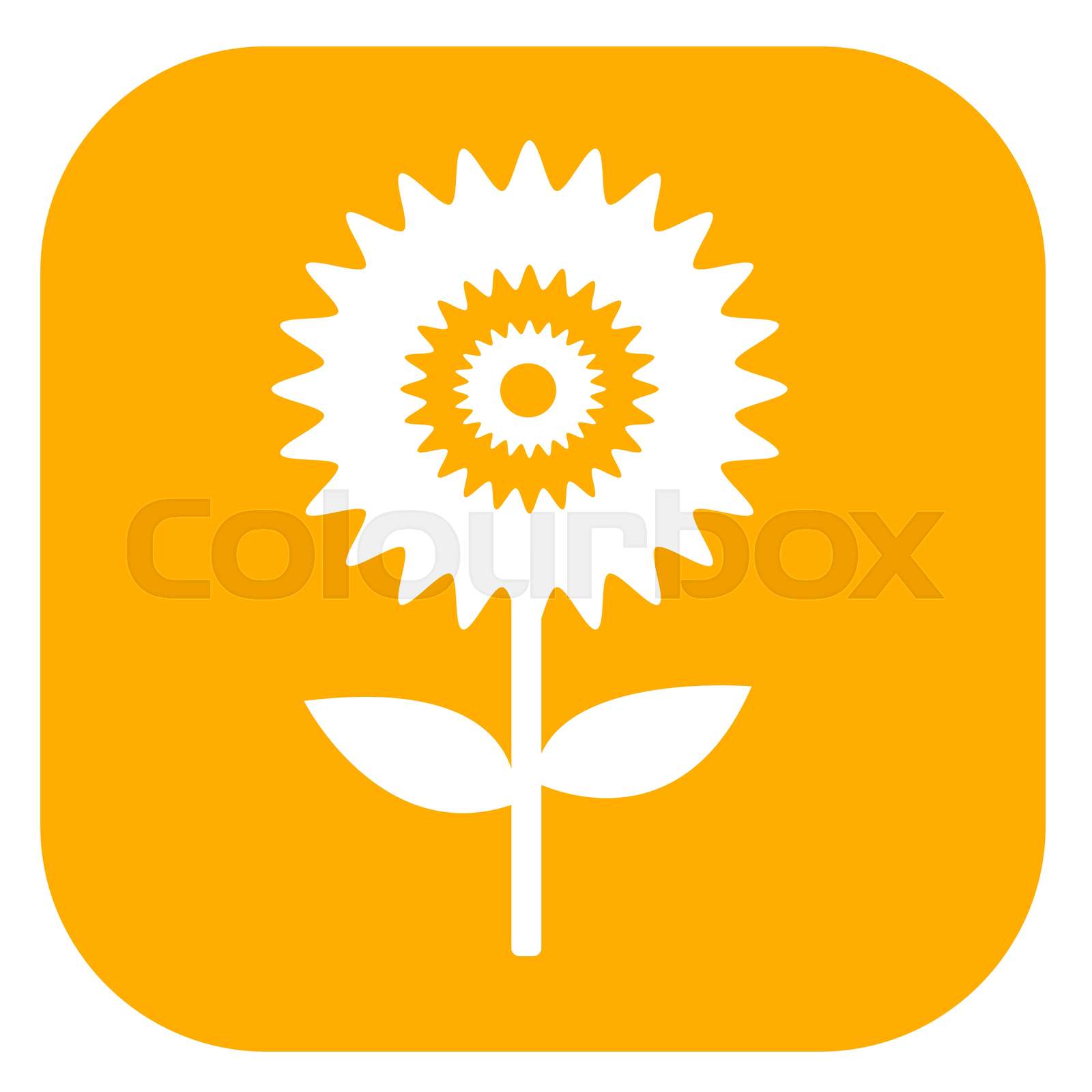 Flower icon flora sign symbol design | Stock vector | Colourbox
