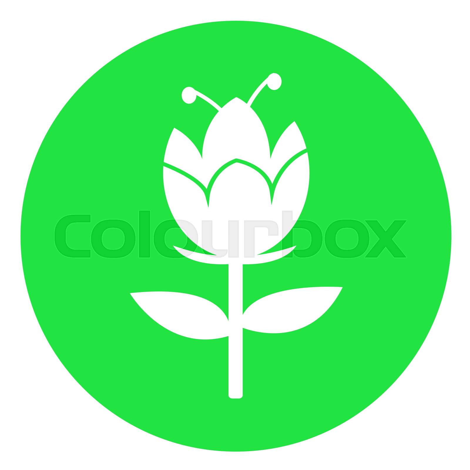 Flower icon flora sign symbol design | Stock vector | Colourbox