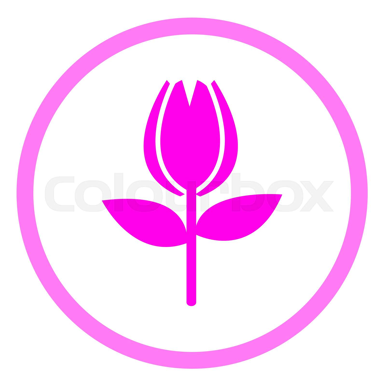 Flower icon flora sign symbol design | Stock vector | Colourbox