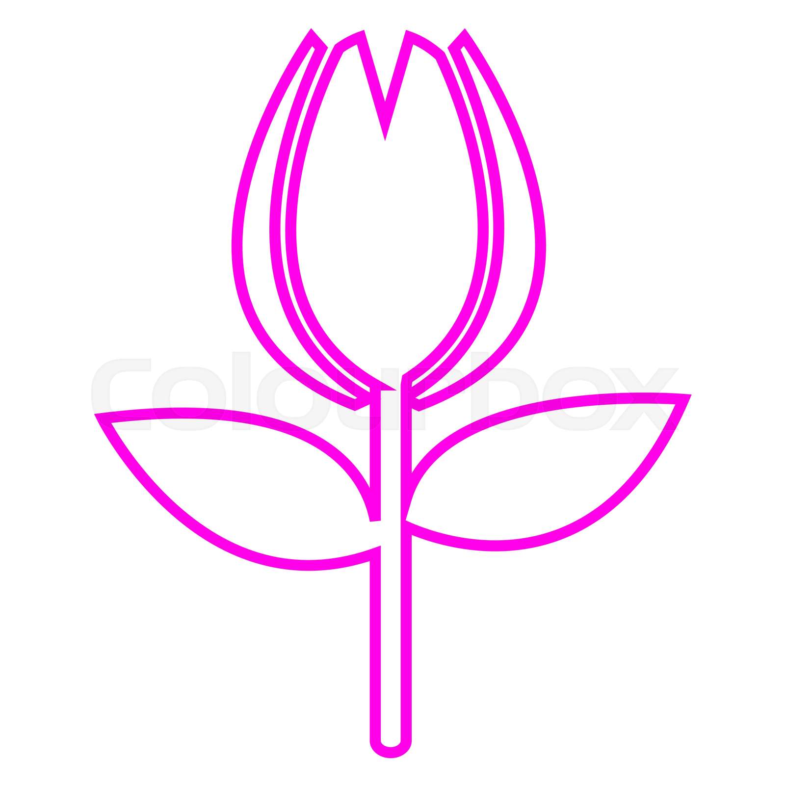 Flower icon flora sign symbol design | Stock vector | Colourbox