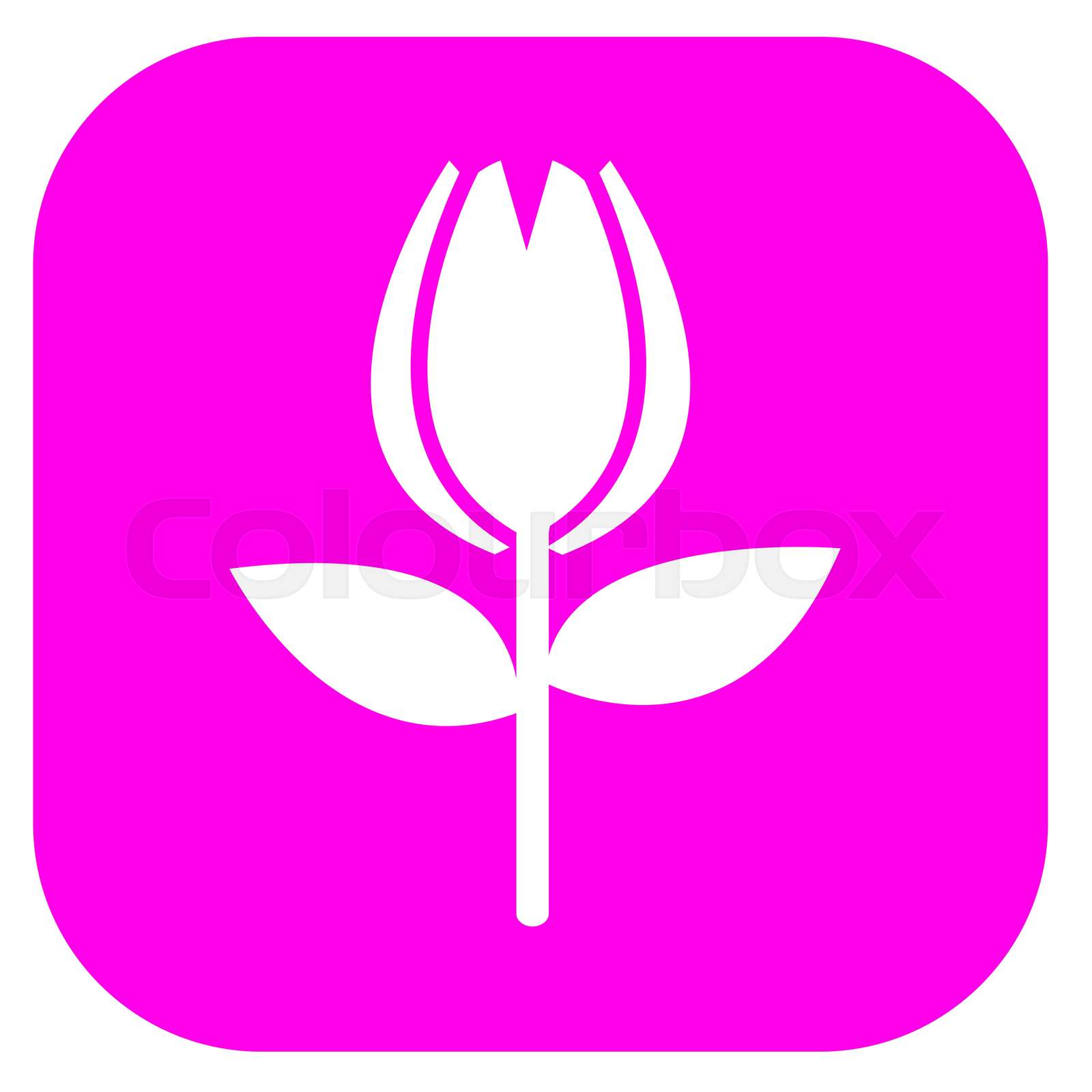 Flower icon flora sign symbol design | Stock vector | Colourbox