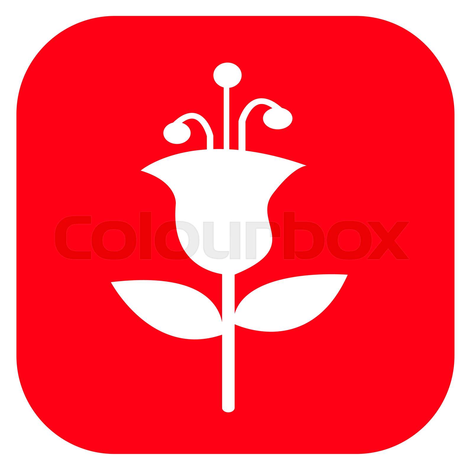 Flower icon flora sign symbol design | Stock vector | Colourbox