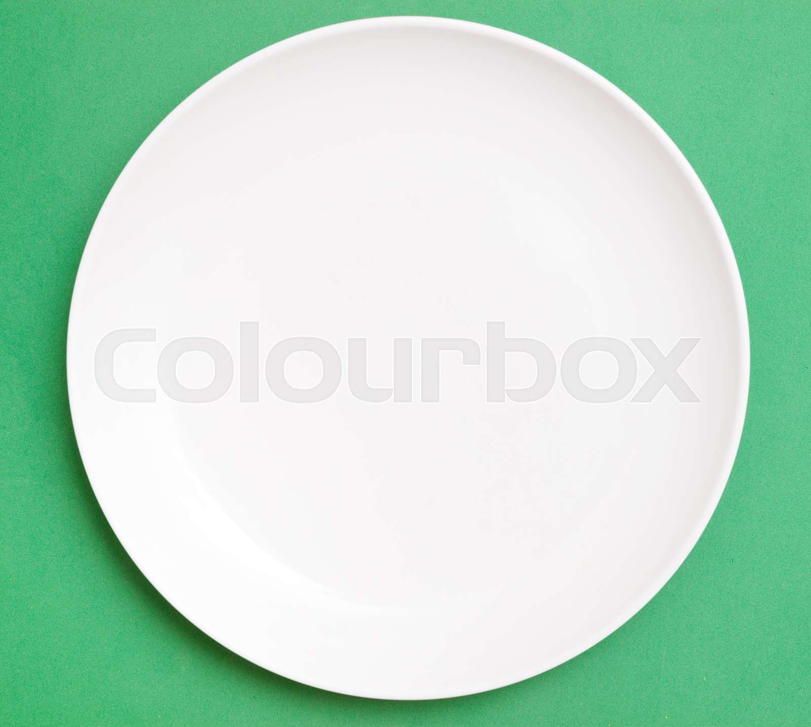 White plate | Stock image | Colourbox