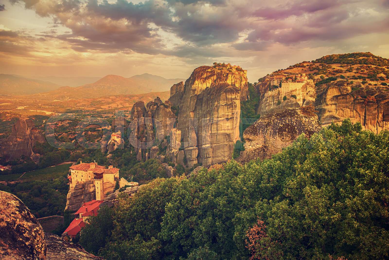 Meteora rocks, Greece. | Stock image | Colourbox