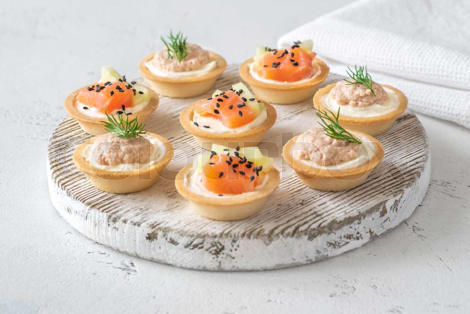 Seafood canapes | Stock image | Colourbox