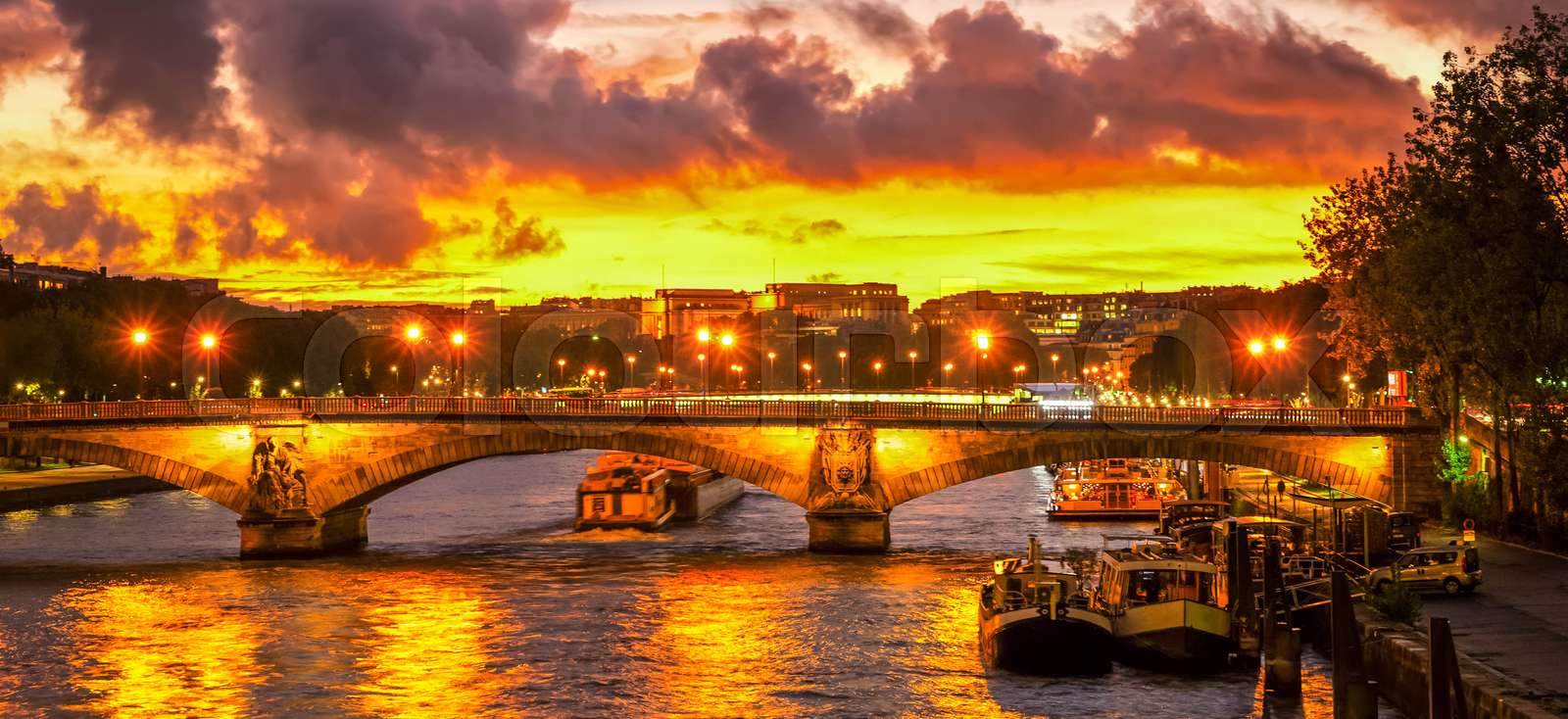 Bridge of Alexandre III, Paris, | Stock image | Colourbox