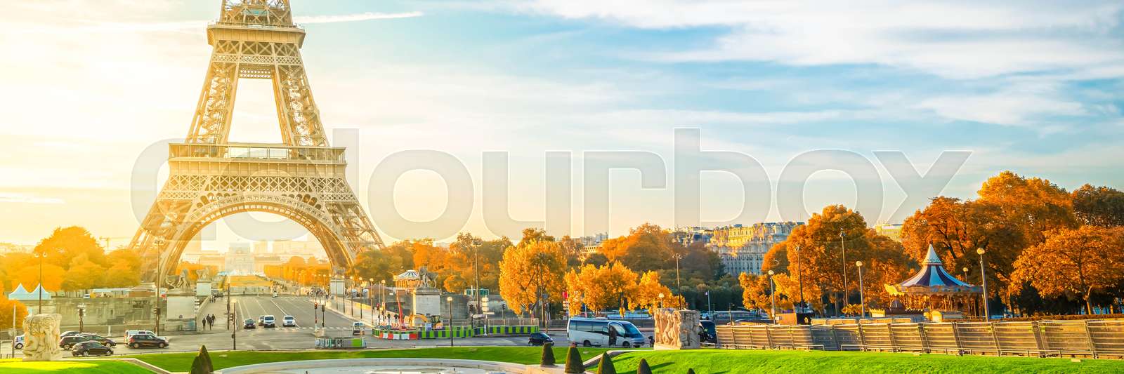 eiffel tour and from Trocadero, Paris | Stock image | Colourbox