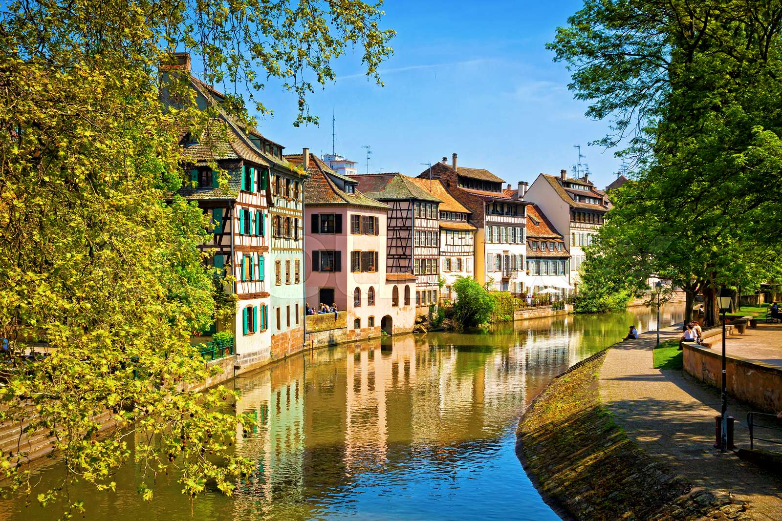 Quai de la Petite-France in Strasbourg, Alsace, France | Stock image ...