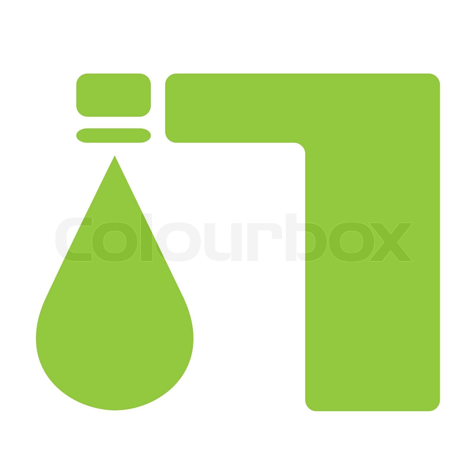 Green water icon illustration | Stock vector | Colourbox