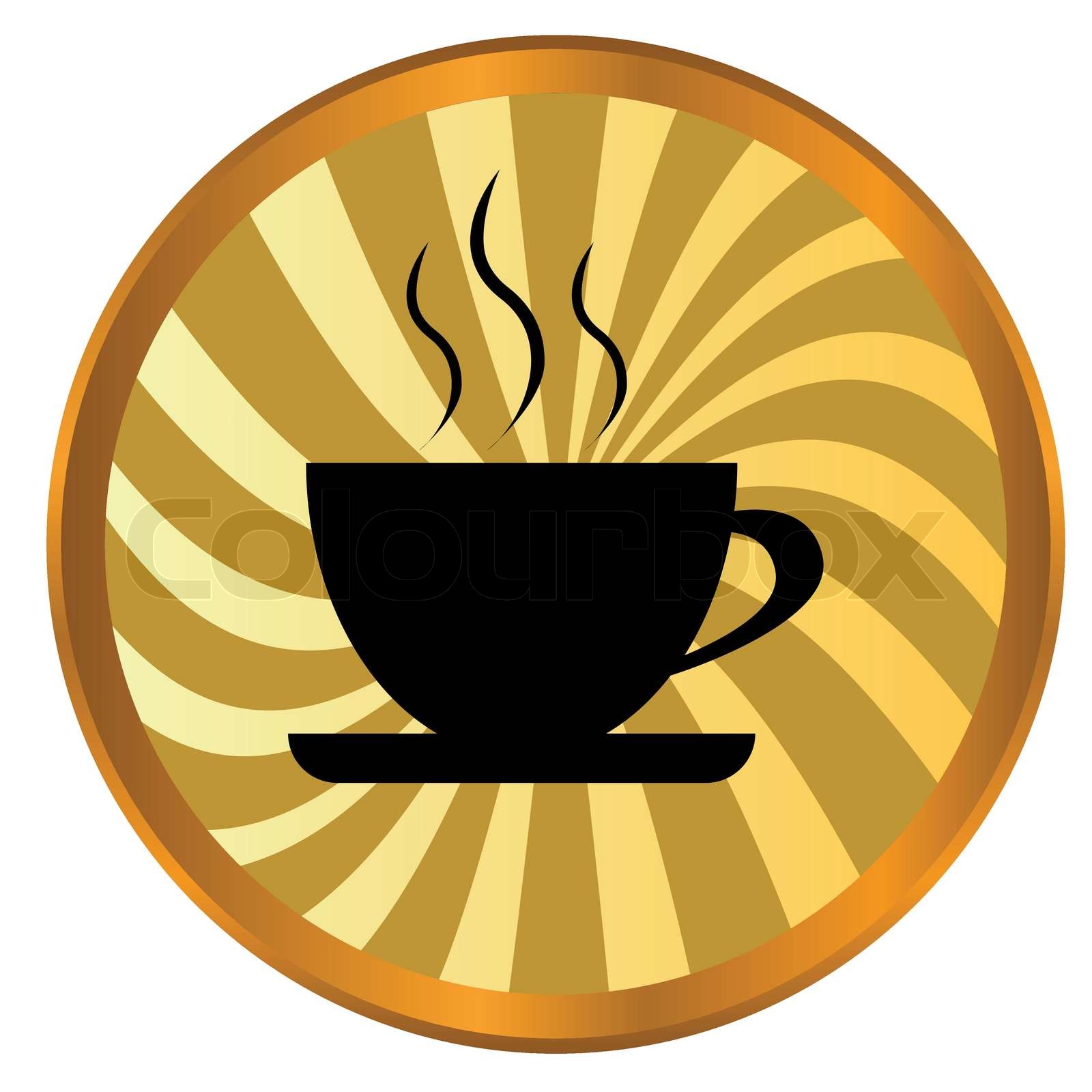 kaffe ikon | Stock vektor | Colourbox