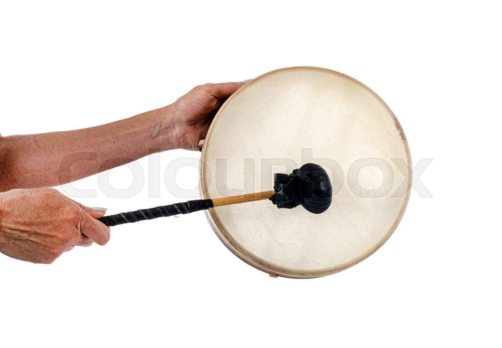tambourin in studio | Stock image | Colourbox