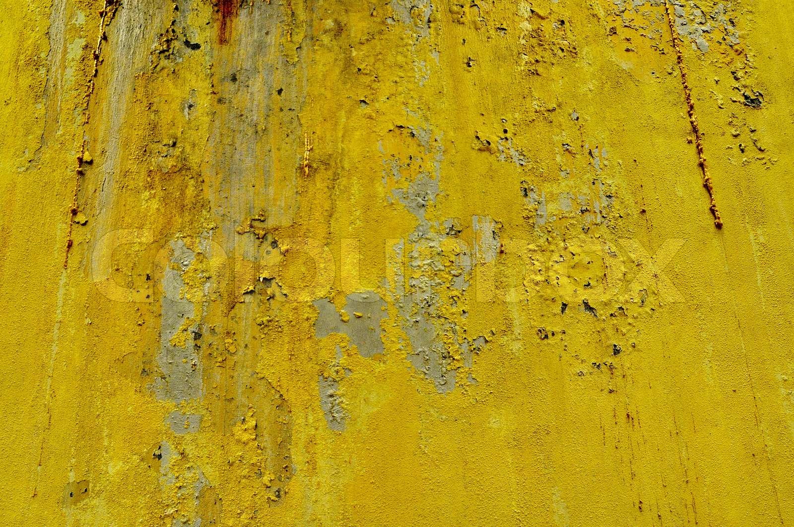 Grunge gule mur | Stock foto | Colourbox