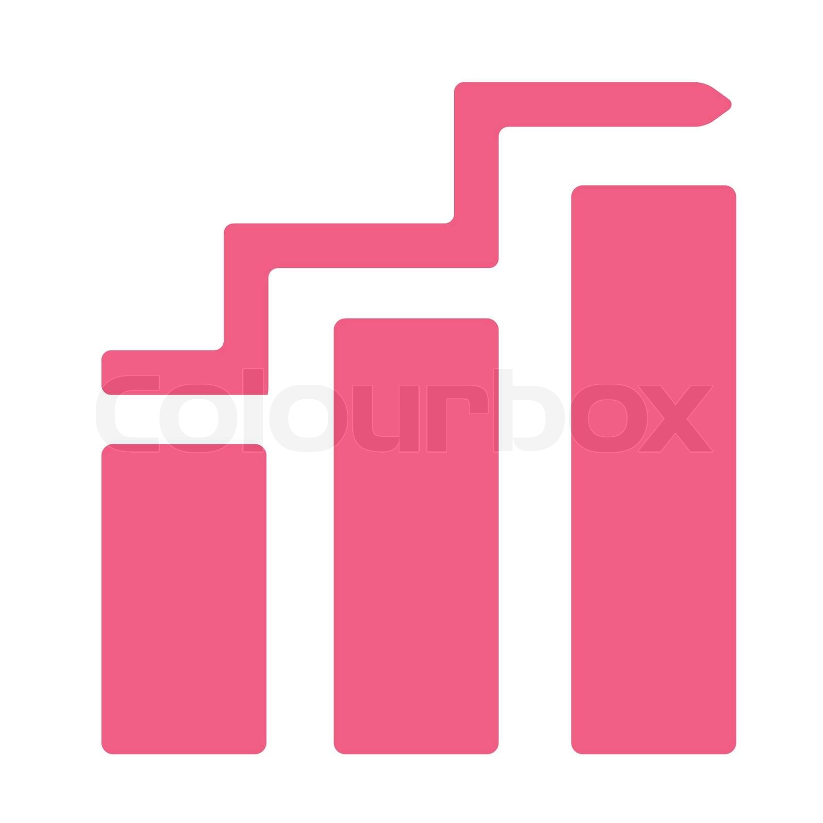 Progress icon in pink | Stock vector | Colourbox