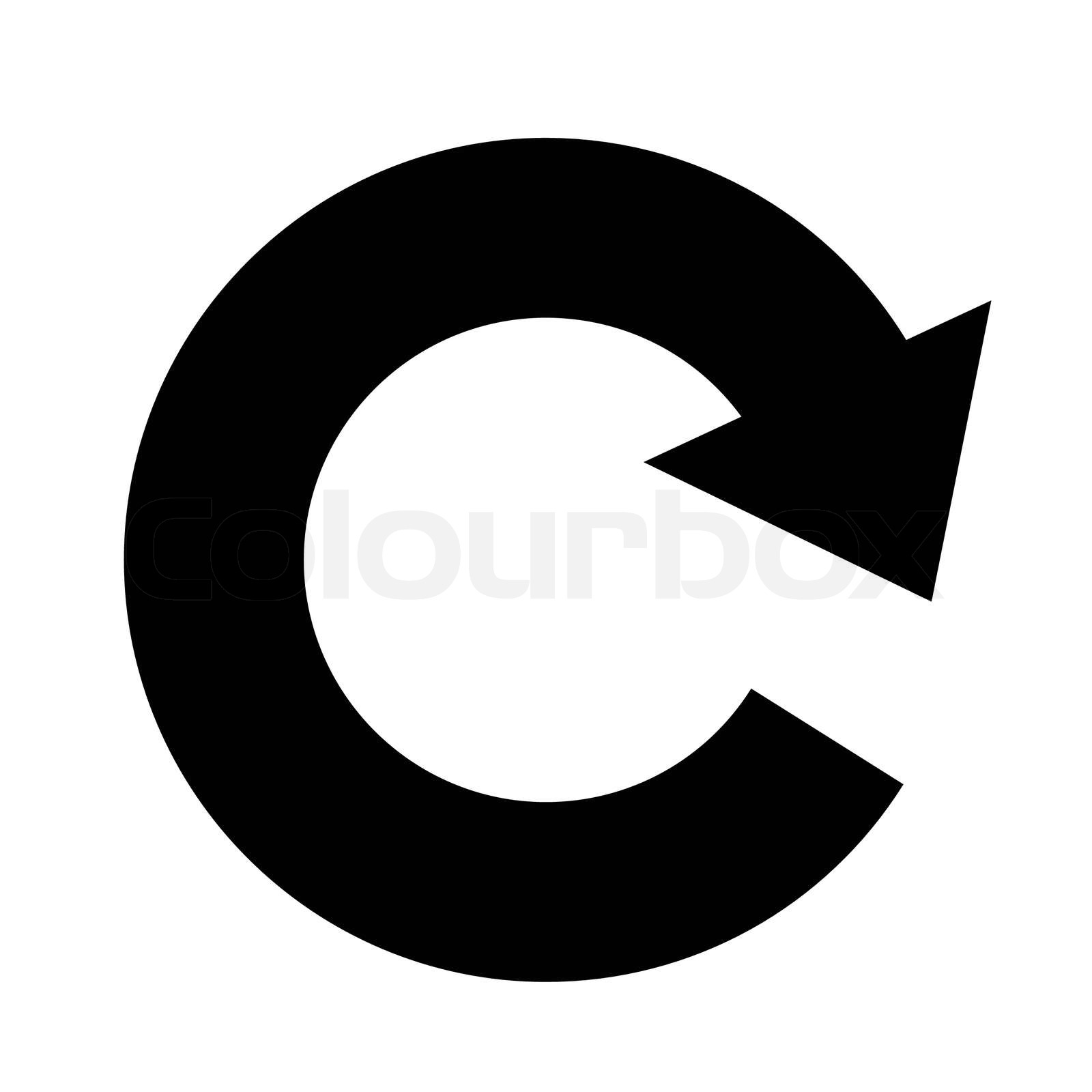 Round arrow icon illustration | Stock vector | Colourbox