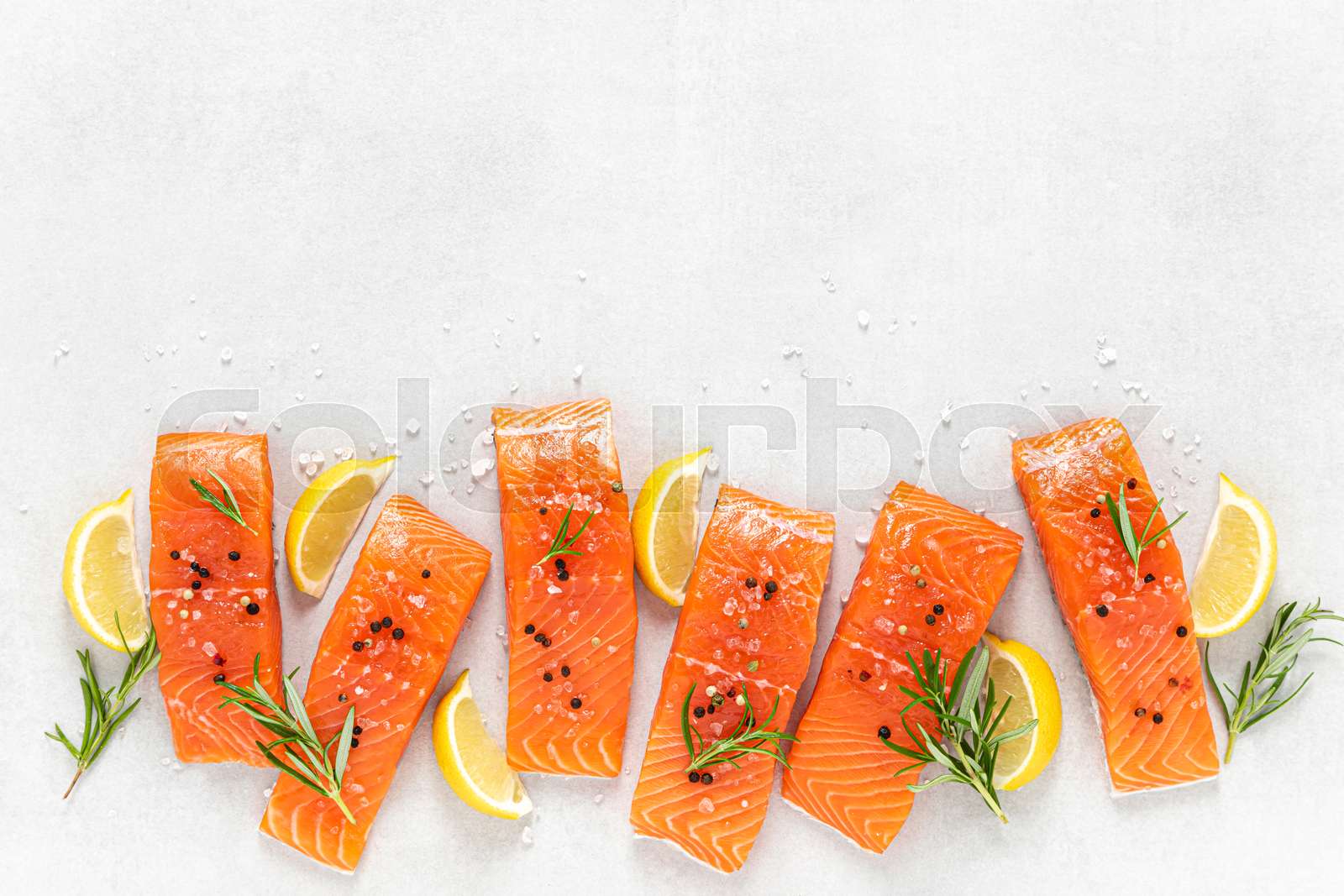 laks, protein, marked | Stock foto | Colourbox