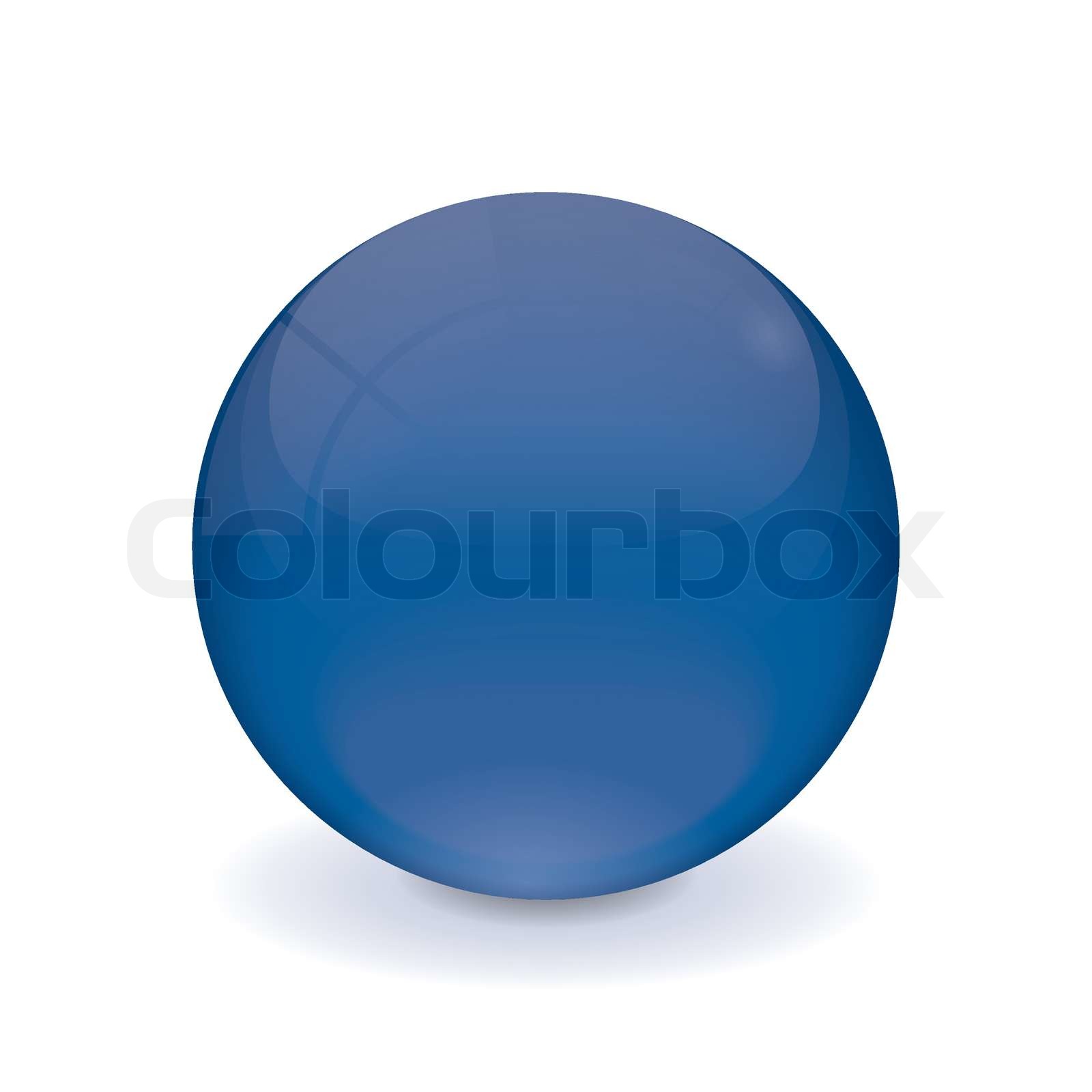 Round blue button | Stock vector | Colourbox