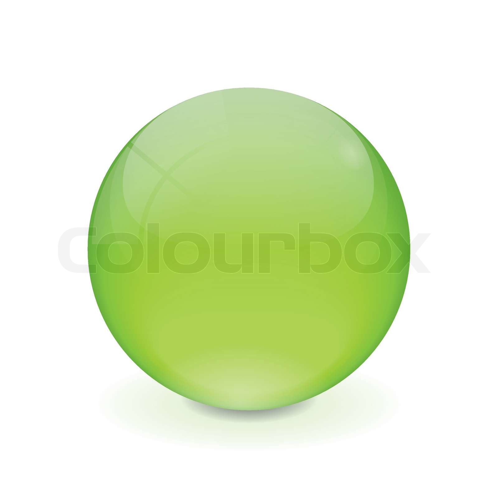 Round light green button | Stock vector | Colourbox