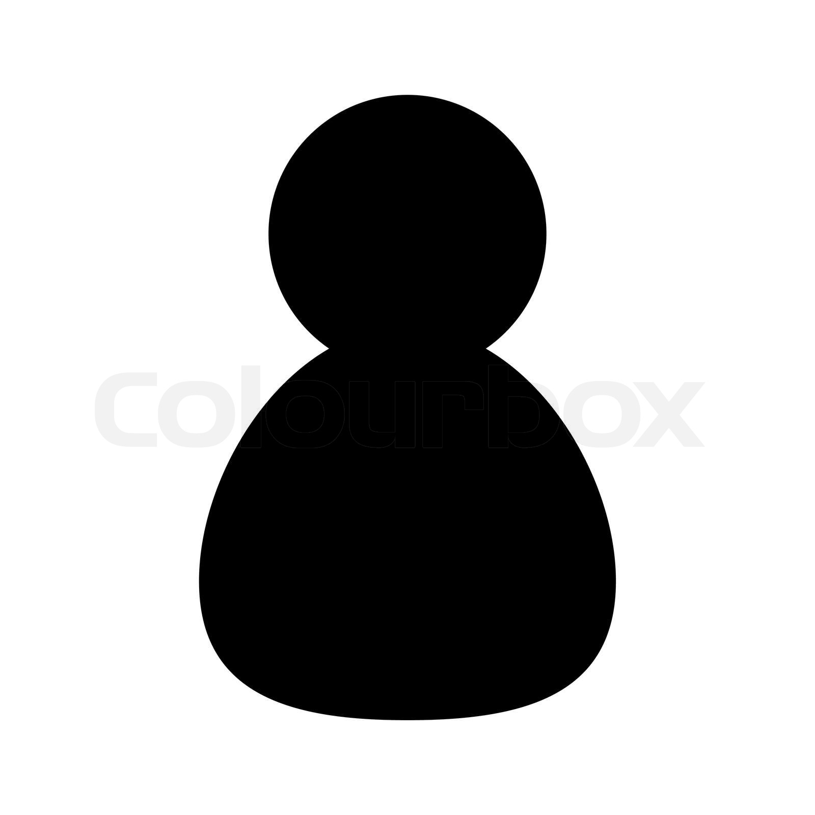 Icon - user - black | Stock vector | Colourbox
