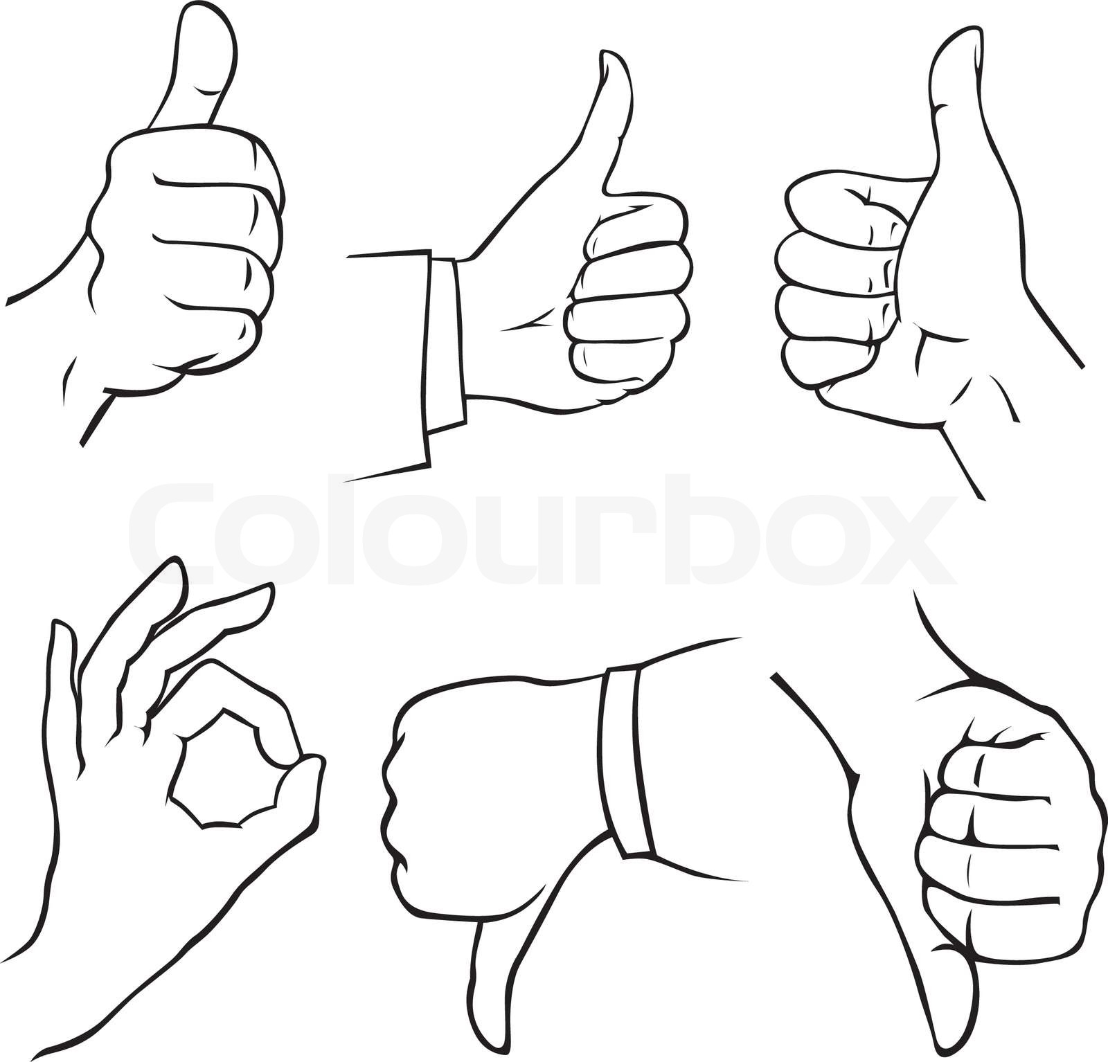 hand icons | Stock vector | Colourbox