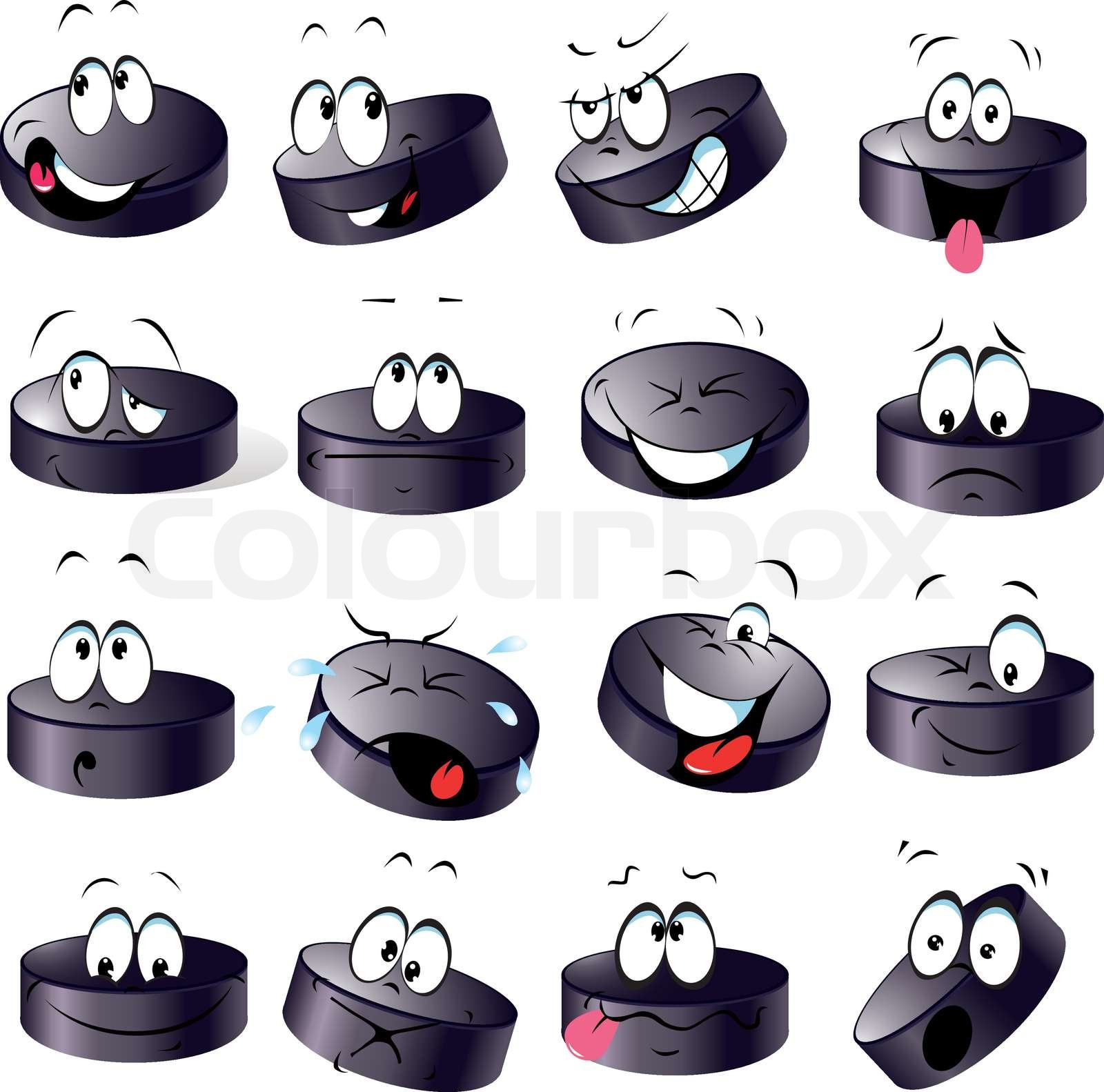 puck cartoon | Stock vector | Colourbox