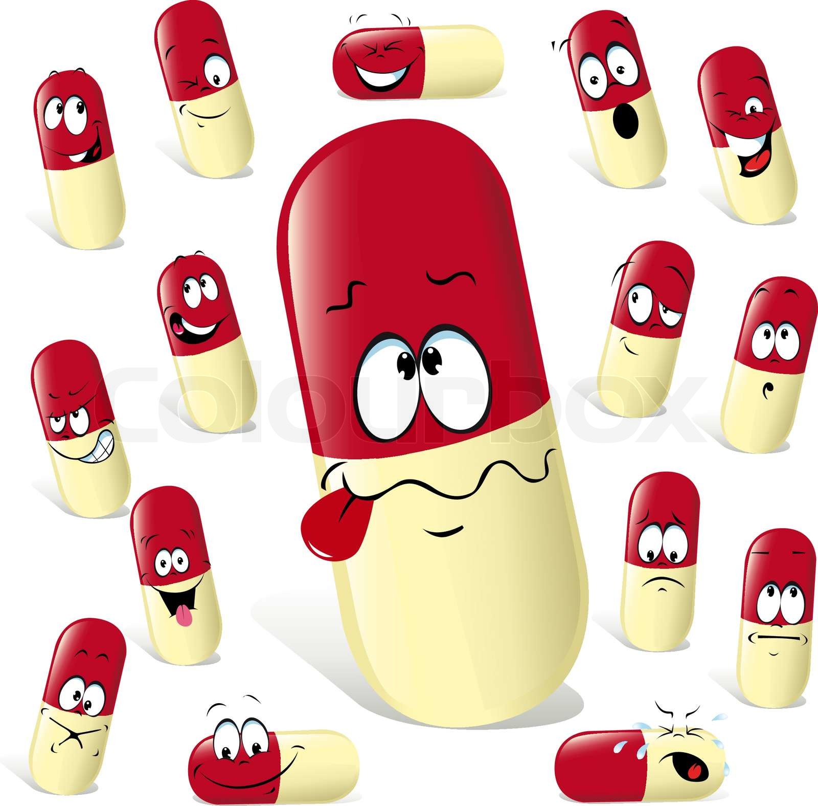 pille tegneserie | Stock vektor | Colourbox