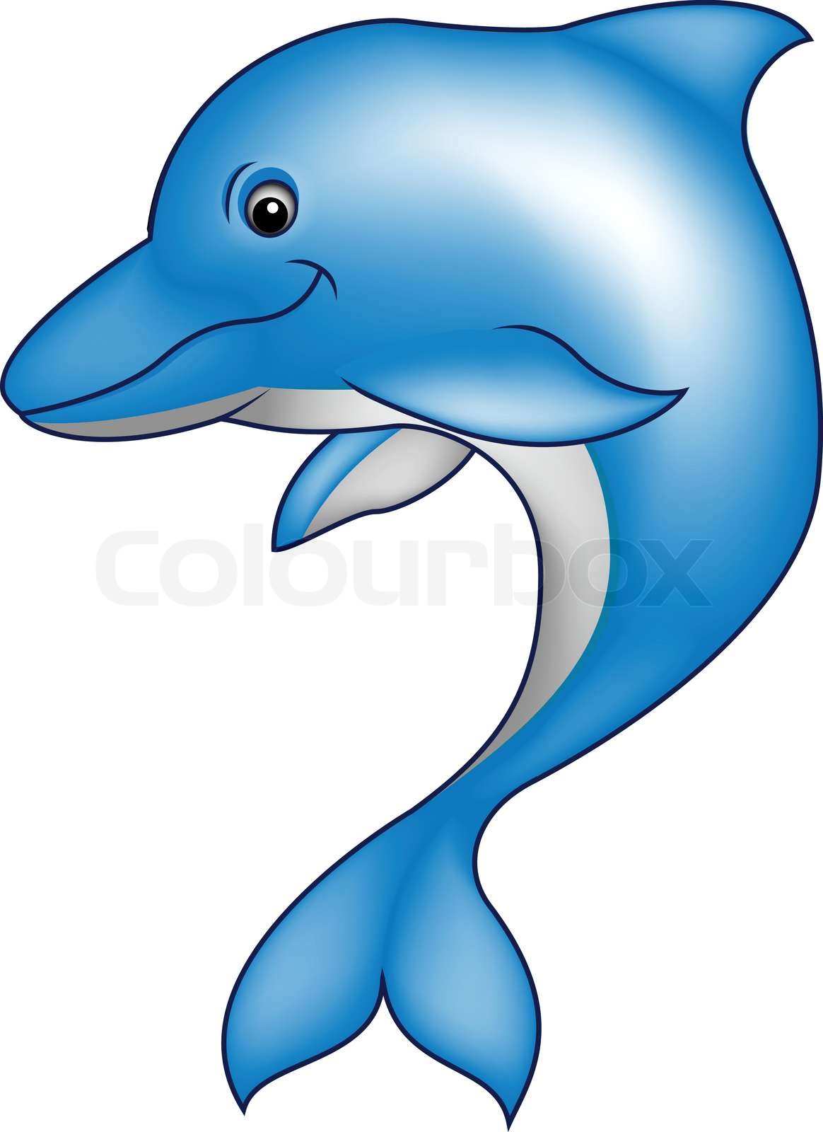 cute dolphin | Stock vector | Colourbox