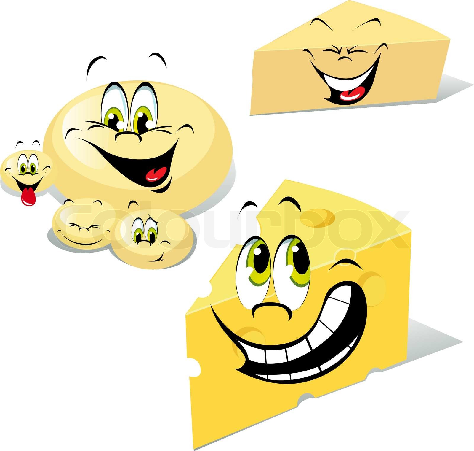 cheeses cartoon | Stock vector | Colourbox