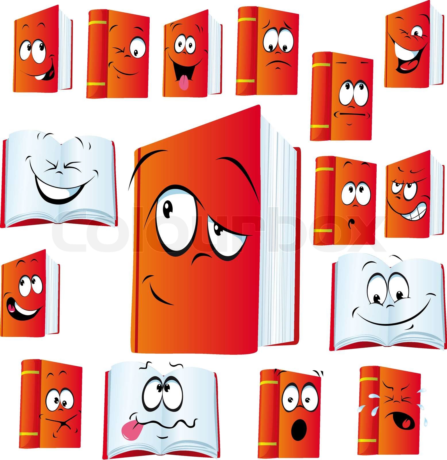 red book cartoon | Stock vector | Colourbox