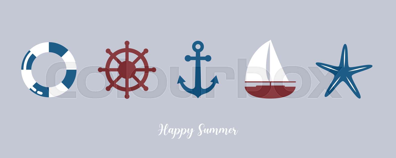 sea, sign, graphic | Stock vector | Colourbox