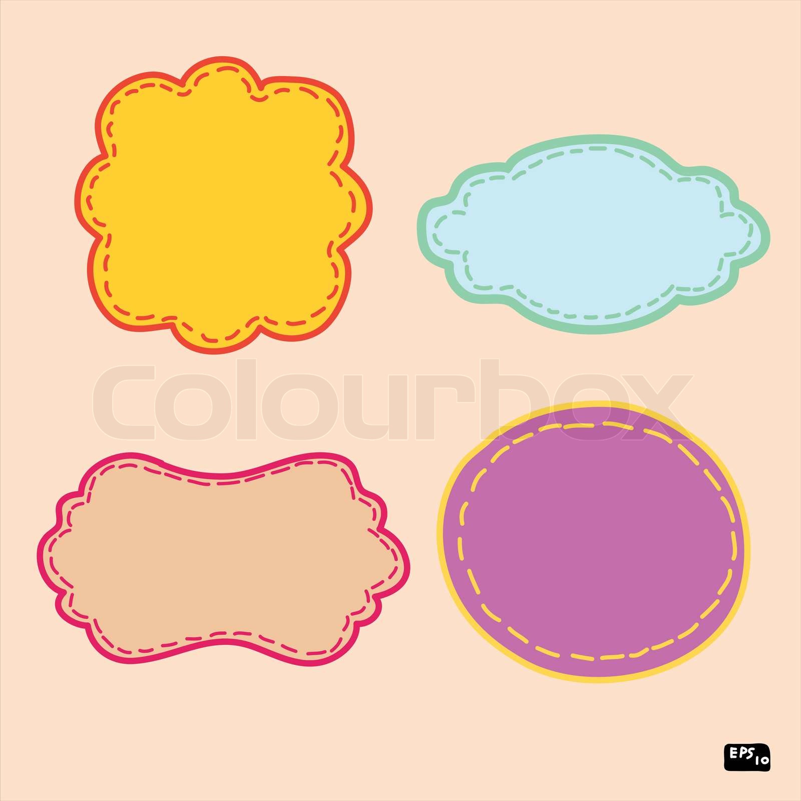 label doodle | Stock vector | Colourbox