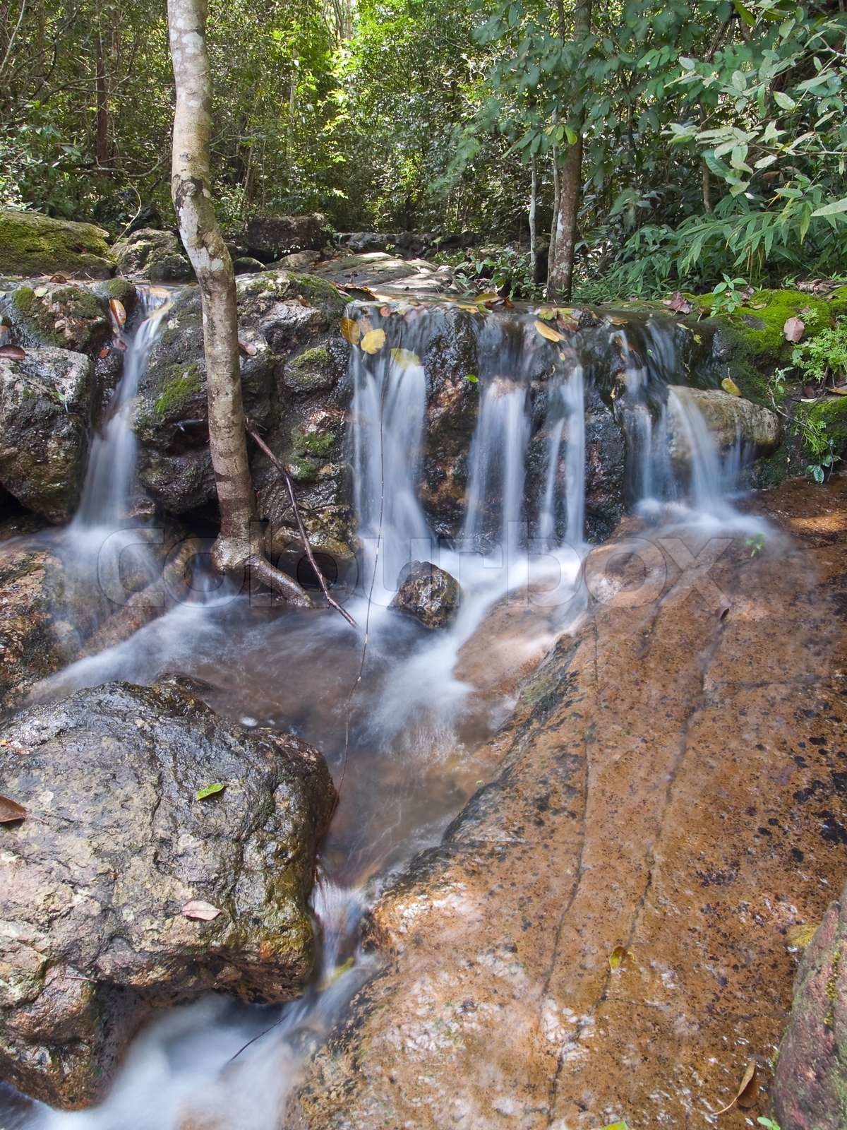 Larn Rak waterfall | Stock image | Colourbox