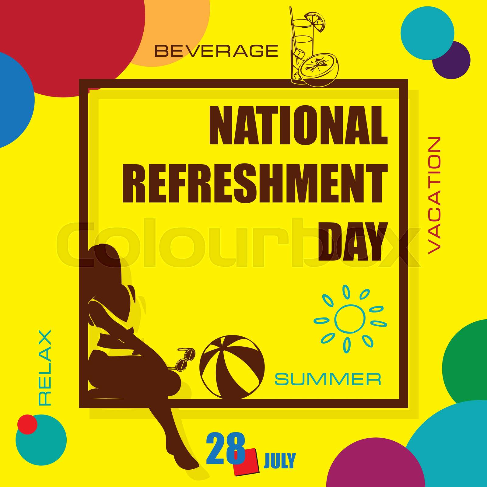 Happy Refreshment Day | Stock vector | Colourbox