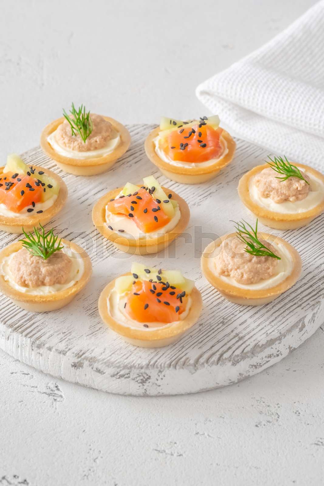 Seafood canapes | Stock image | Colourbox